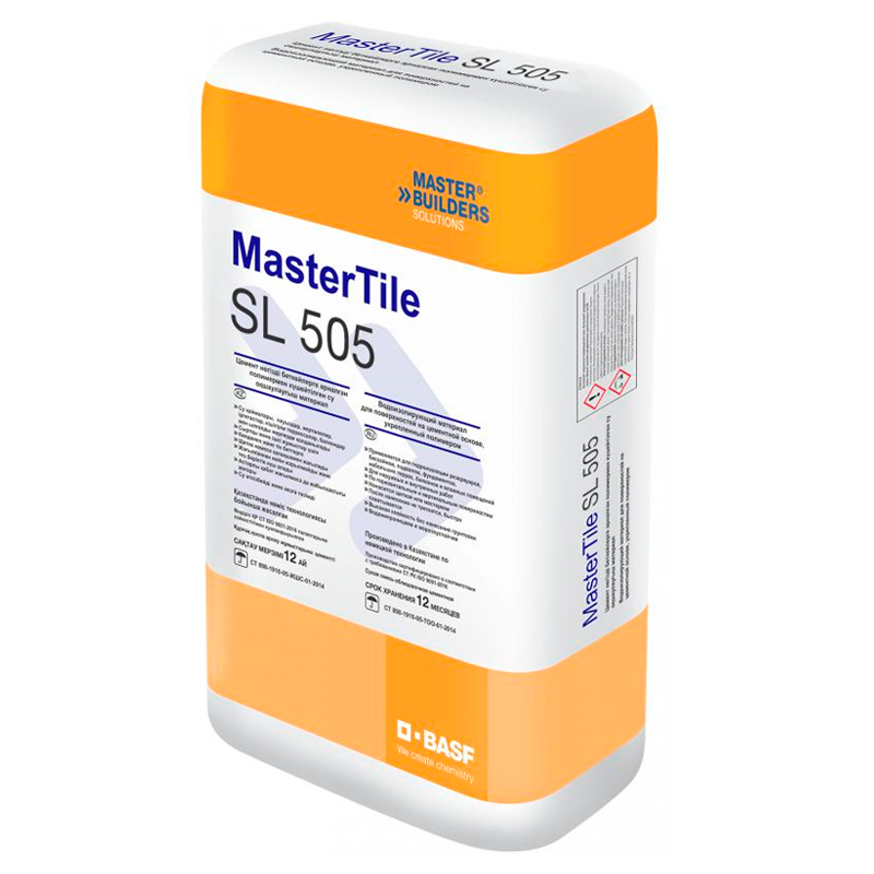 Самовыравнивающийся цементный раствор MasterTile SL 505, 25кг. - BASF