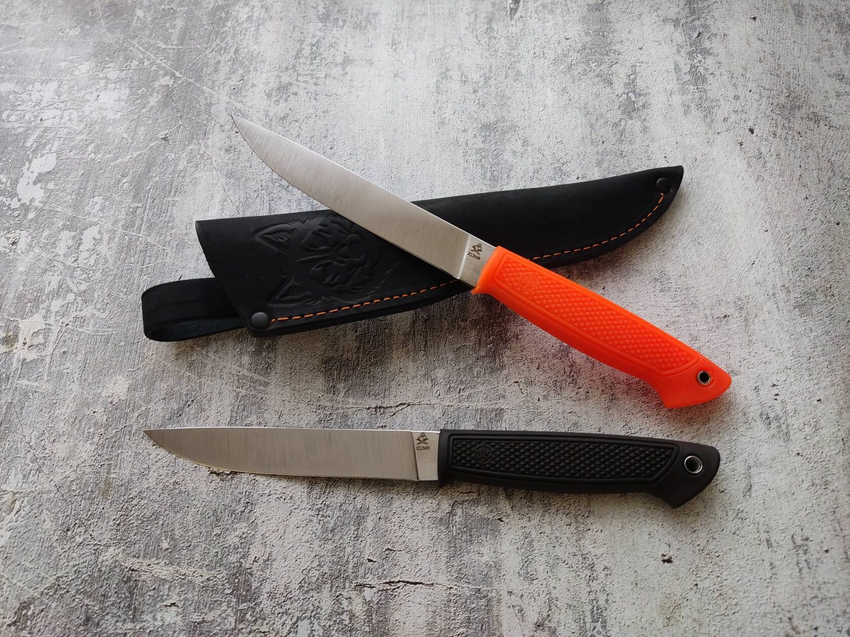 Нож Кухонный 3 бюджетный ( х12мф,резинопластик)