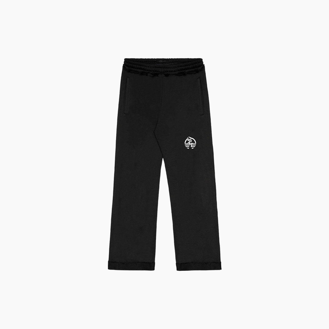 SCR CLASSIC LOGO PANTS BLACK