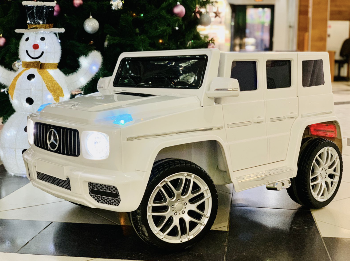 Электромобиль детский Mercedes Gelandewagen SMT-7188 белый ...