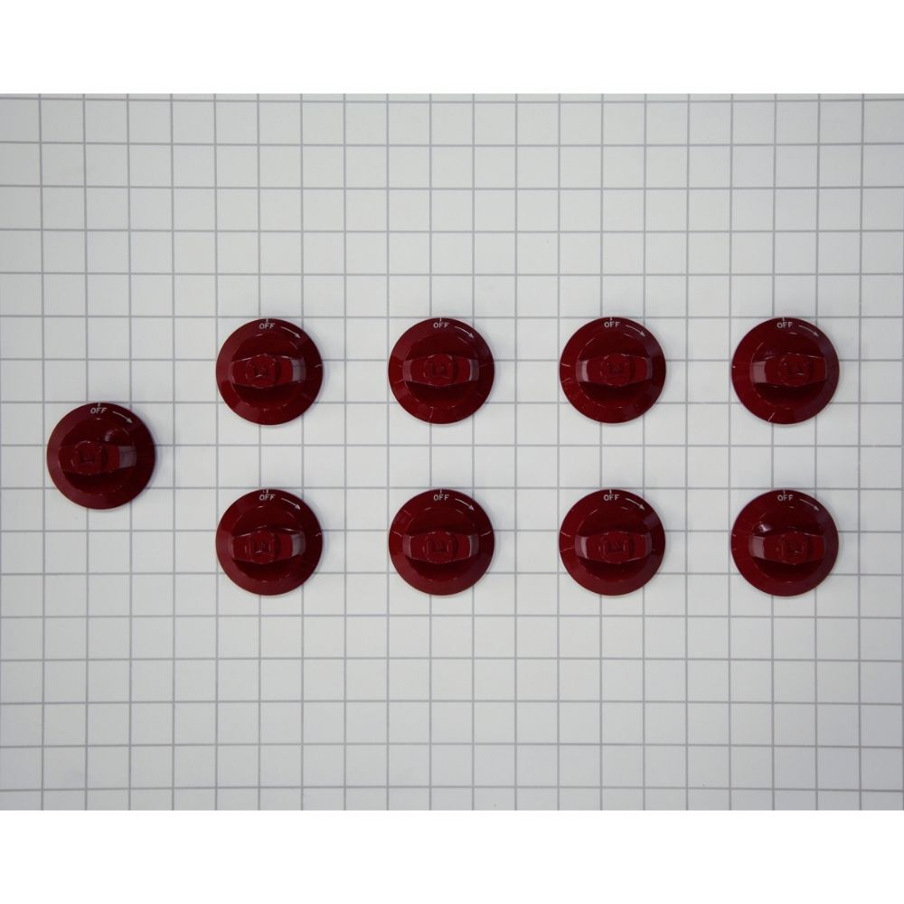 WOLF Red Knob Kit BBQ – 803750 | Original Grill Control Knobs