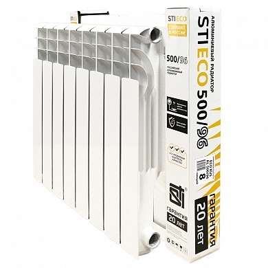 Алюминиевый радиатор STI ECO RUS 500/96 8 секции | Оптовая цена