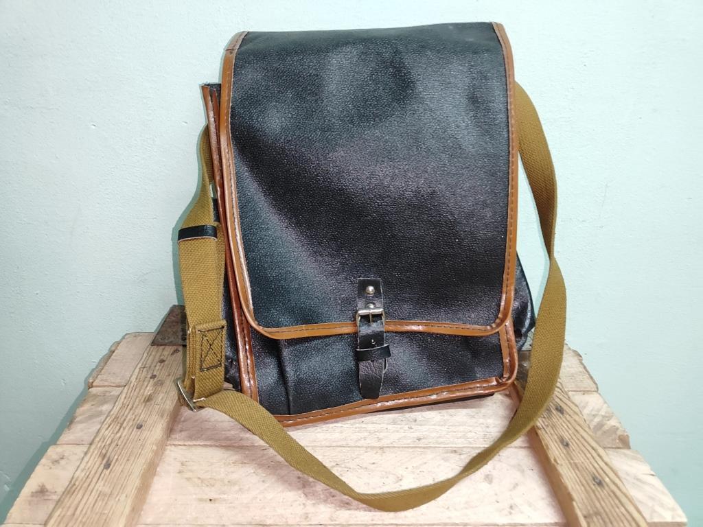 Soviet Russian Army Officer Leather Map Military Bag Vintage Document ...