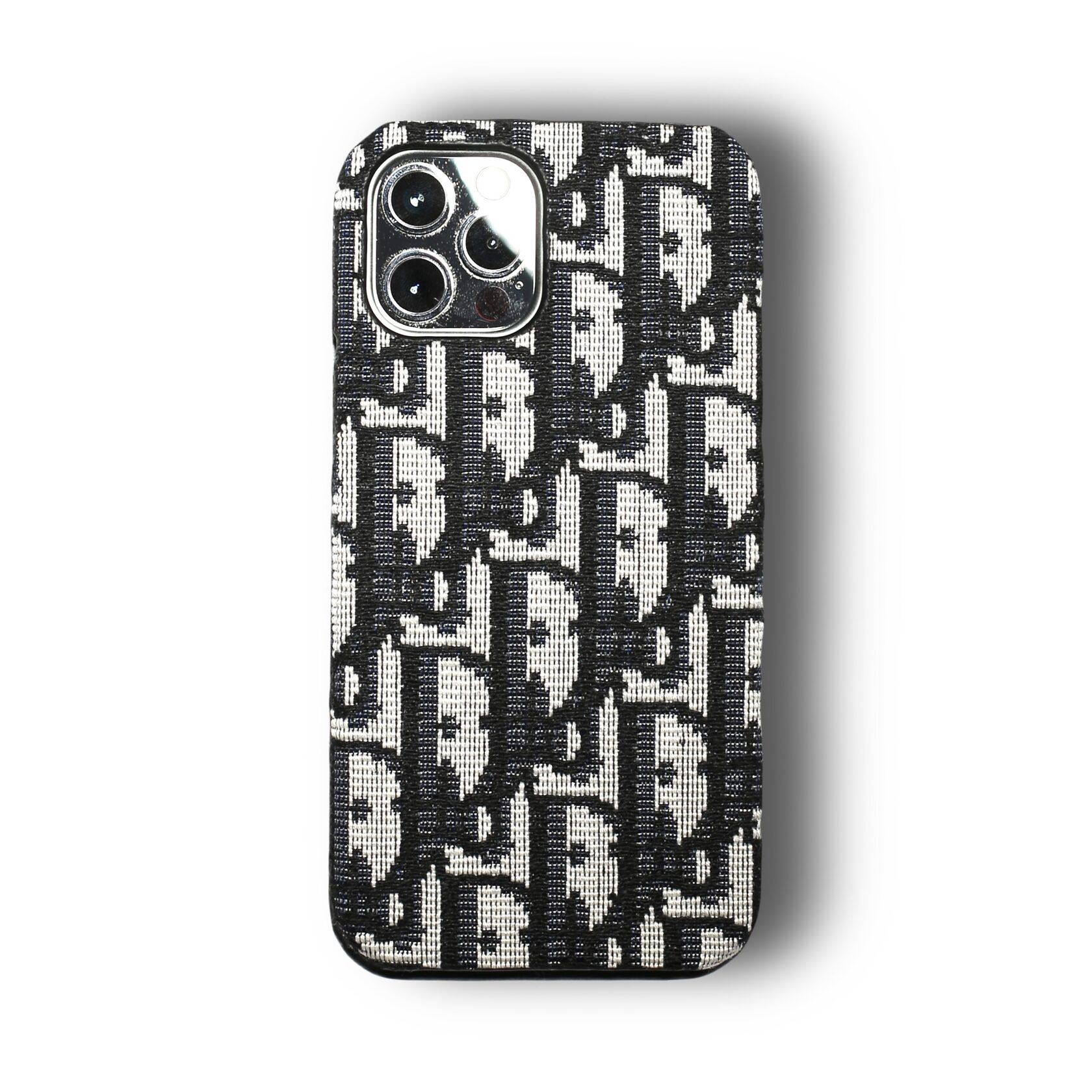 DIOR IPHONE CASE OBLIQUE JACQUARD BLACK | ANTIDOTE