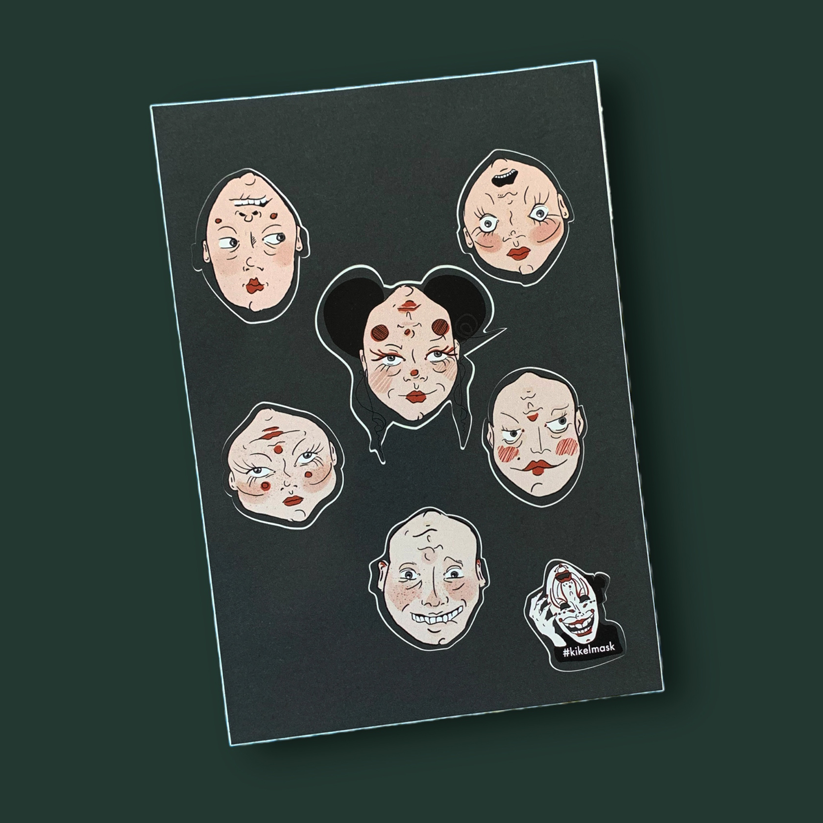 Стикеры Kikel Mask Чёрные