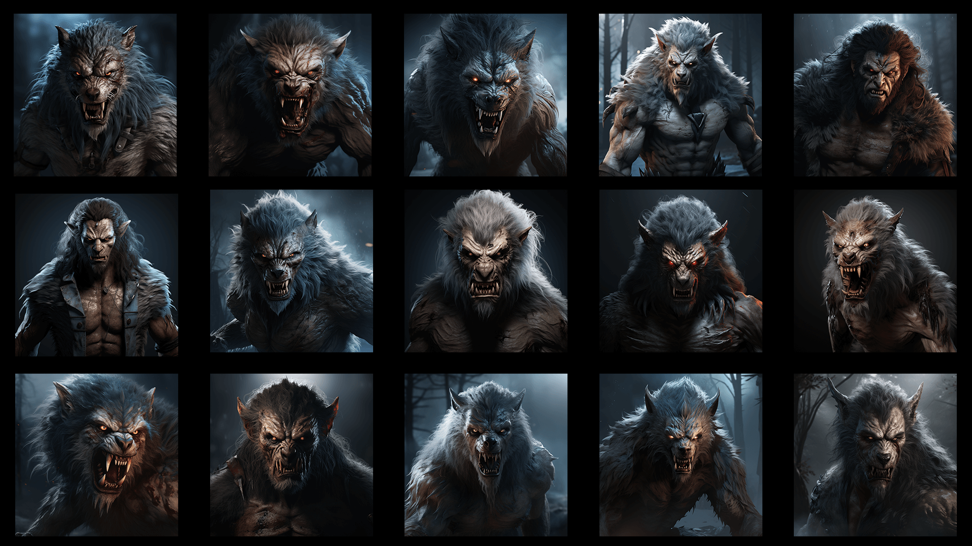Werewolves Avatars - Game Assets