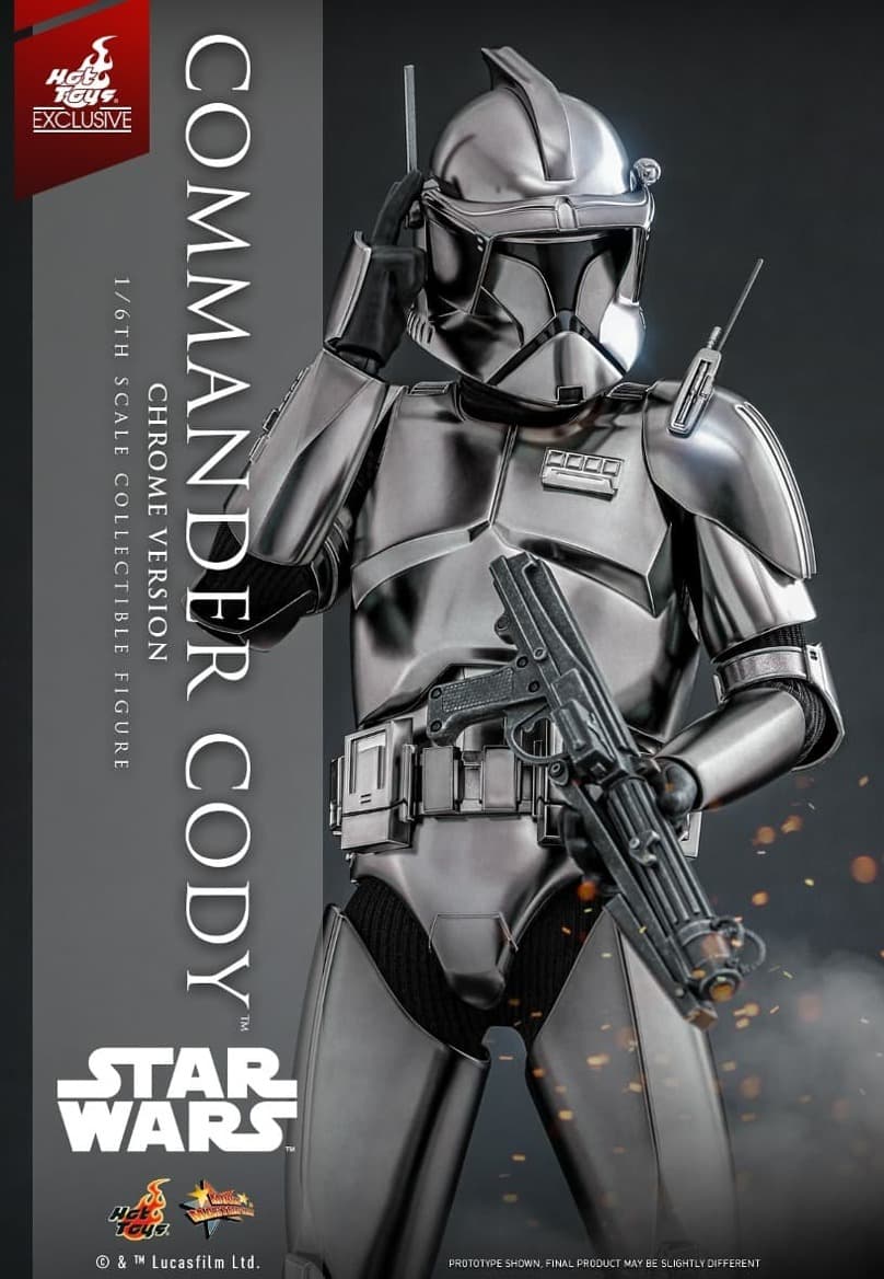 Hot toys MMS734 Star Wars Commander Cody Chrome Version Exclusive Hot toys