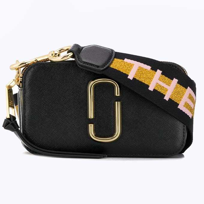 Сумка Marc Jacobs The Logo Strap Snapshot New – Black Multi