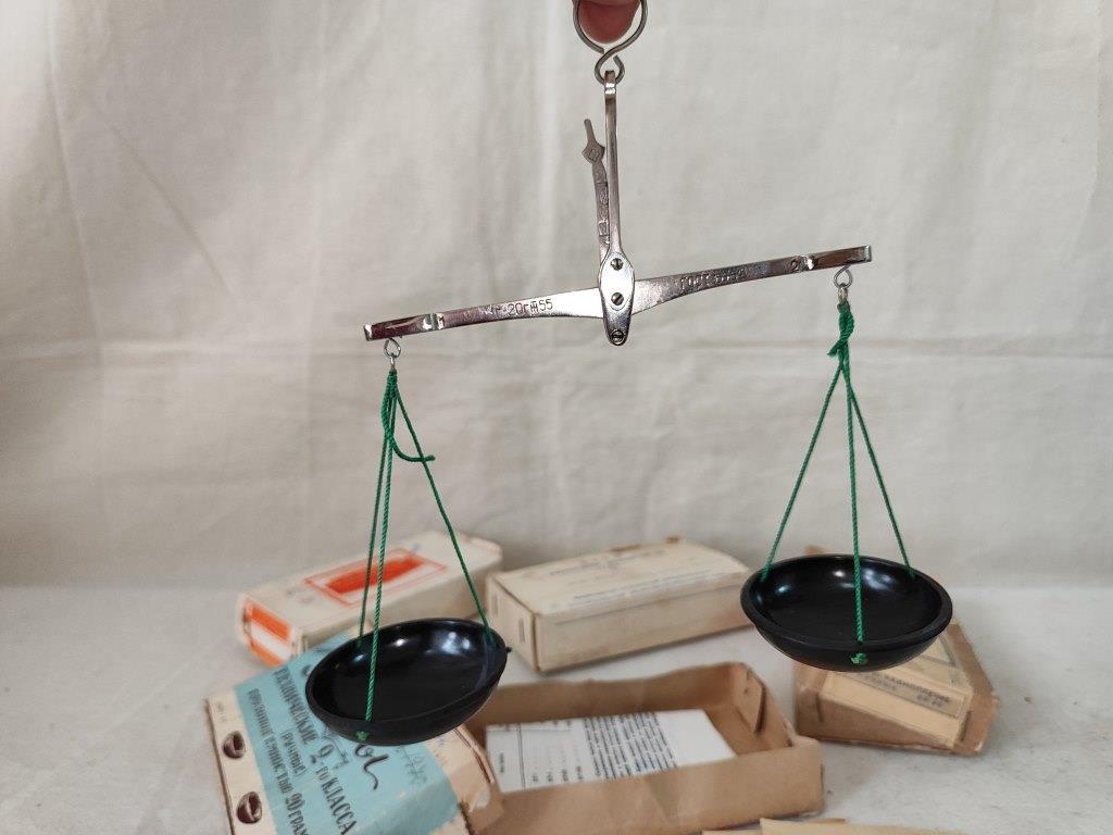 USSR Soviet Russian Vintage Pharmacy Hand Scales VR-20, Rare Medic ...