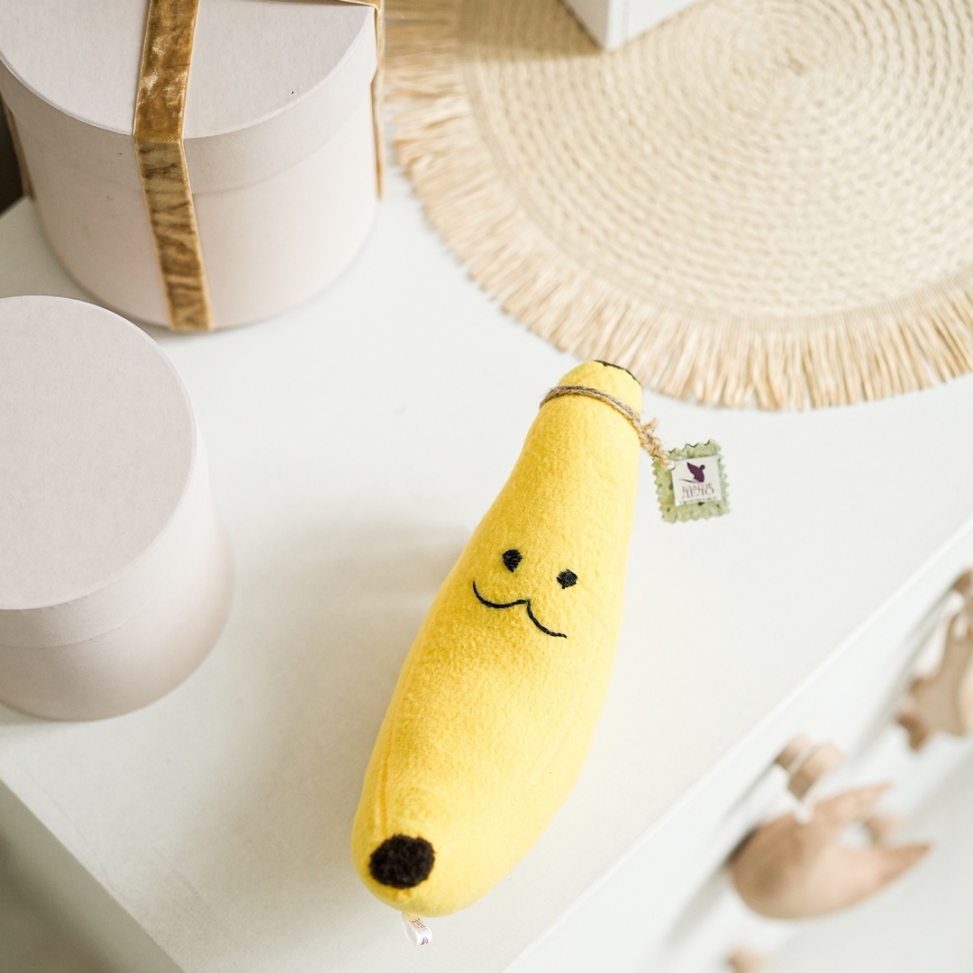 Мягкая игрушка "Одинокий банан", 27*9 см., флис - НКО "Благое дело"