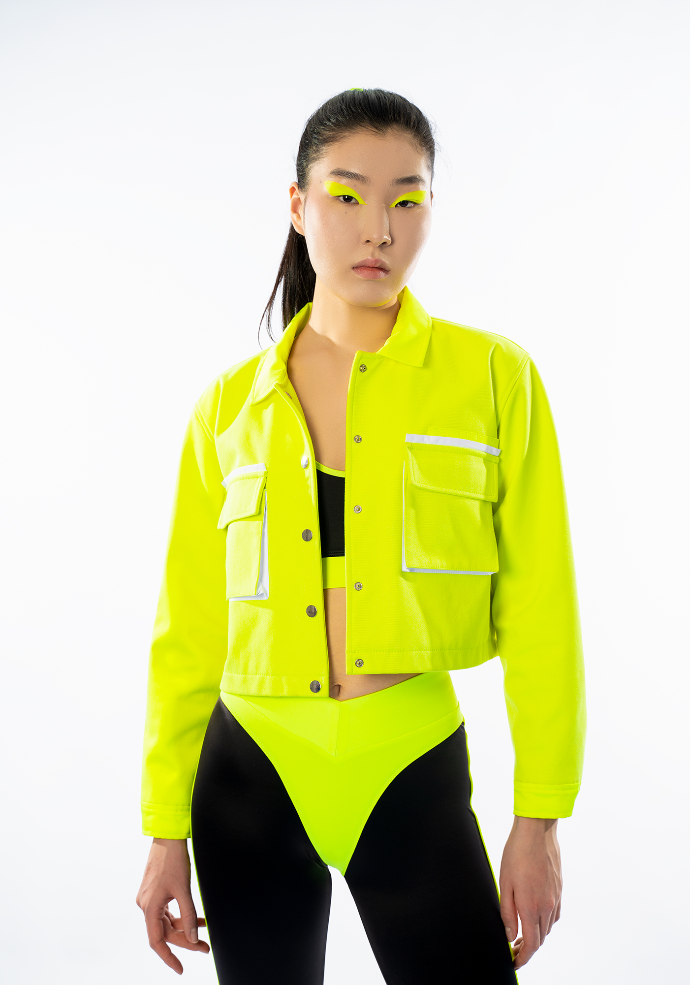 Jacket Big Bang Neon Yellow - Woman