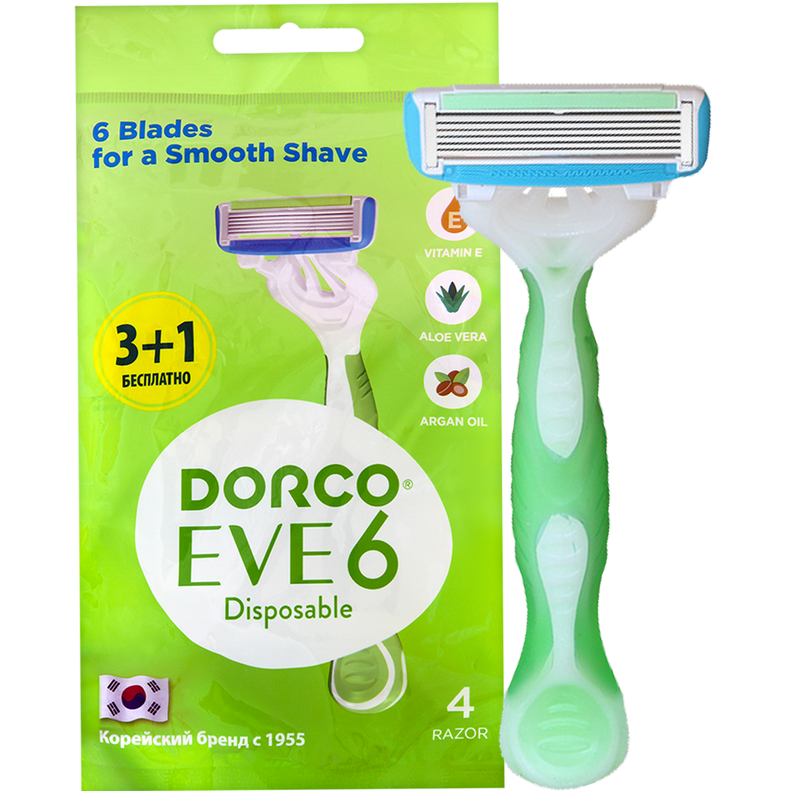 Станок для бритья для ЖЕНЩИН с несъемной головкой DORCO EVE/SHAI ...