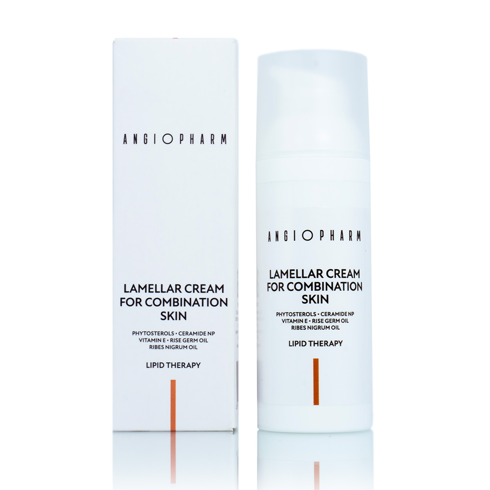 ANGIOPHARM LAMELLAR CREAM FOR COMBINATION SKIN, 50ml. - ANGIOPHARM