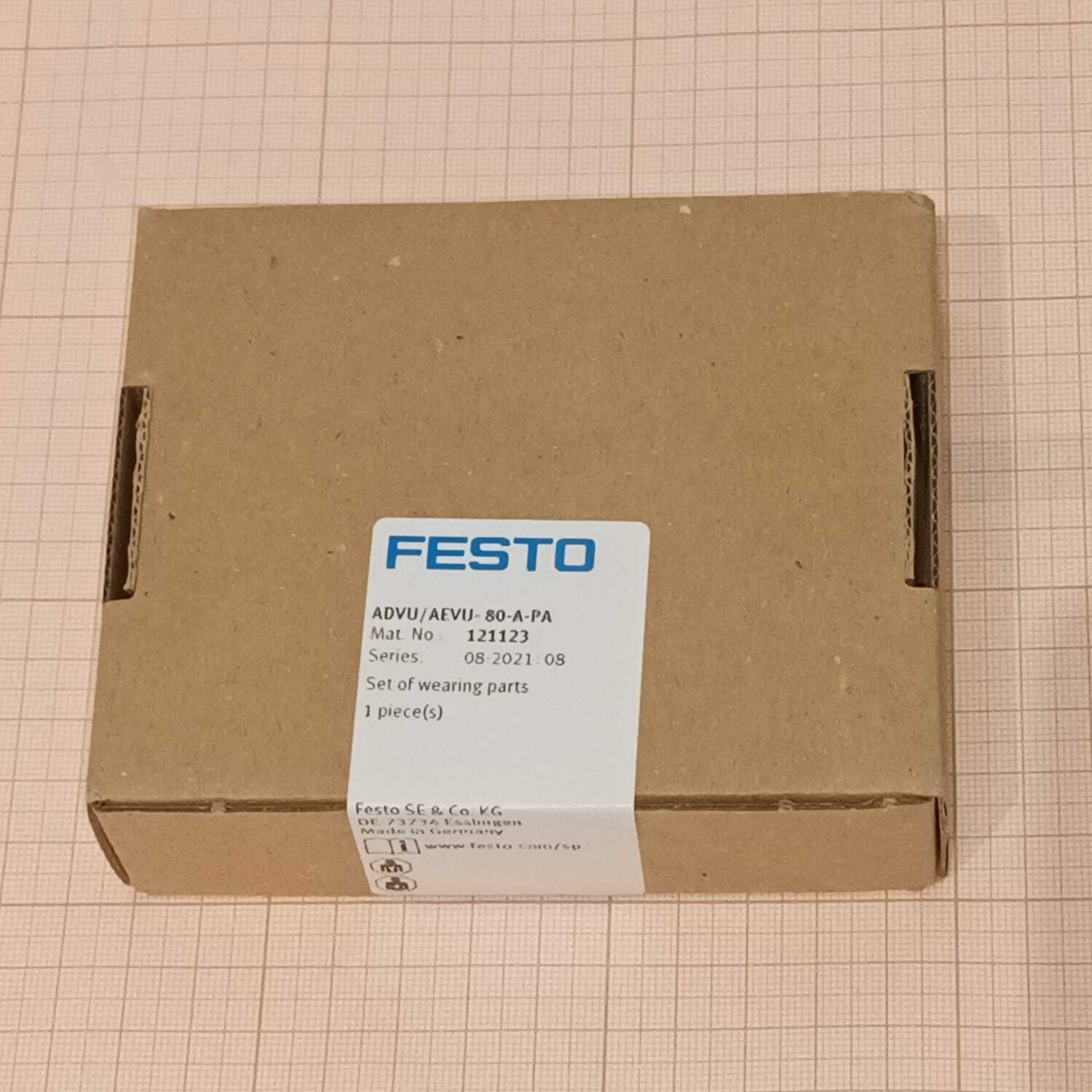 Ремкомплект для пневмоцилиндра FESTO ADVU/AEVU-80-A-PA 121123