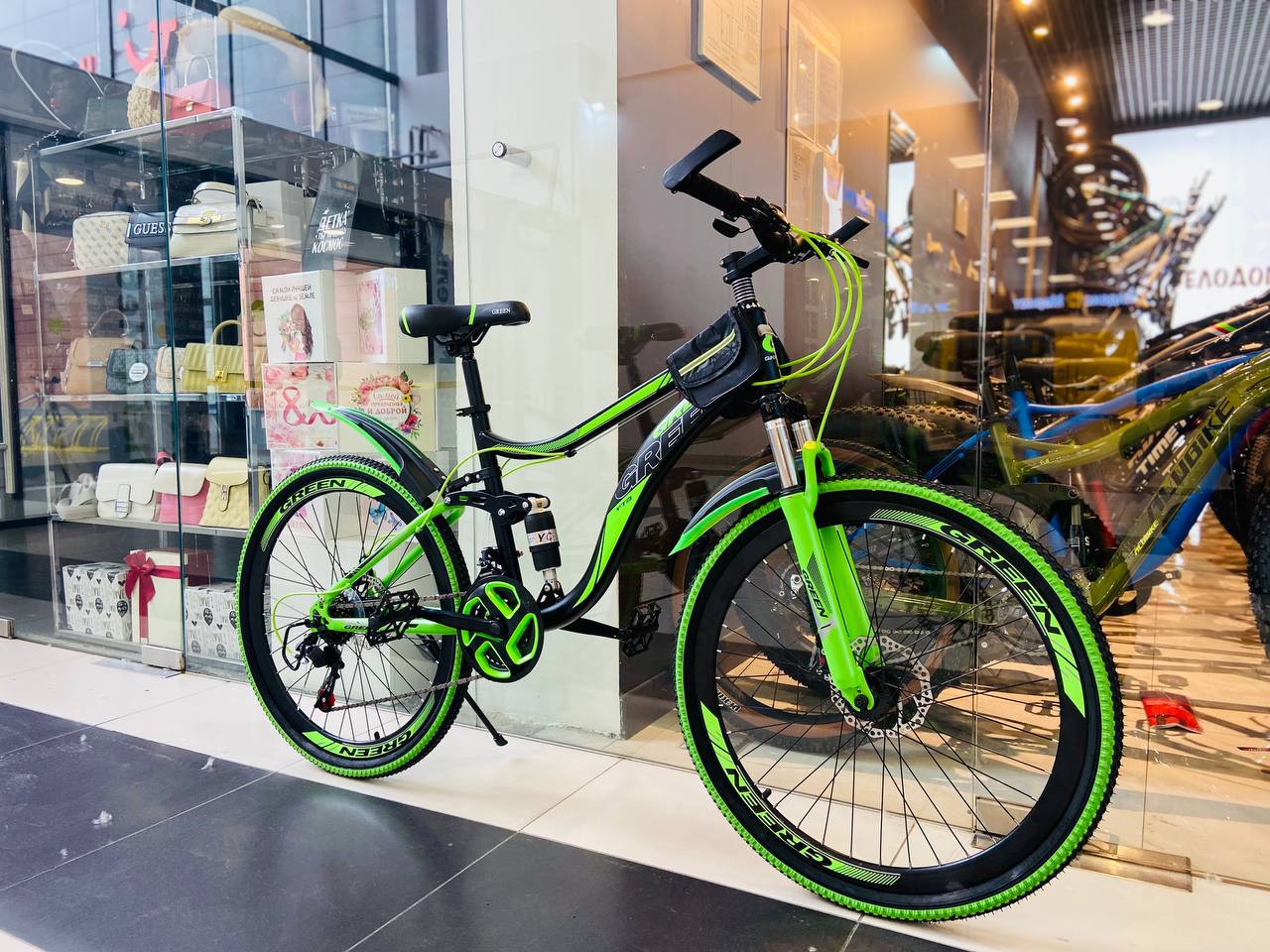 Велосипед на спицах Green 26'' Damper зеленый - Green Bike