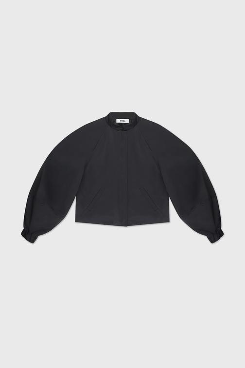 Куртка-бомбер черная