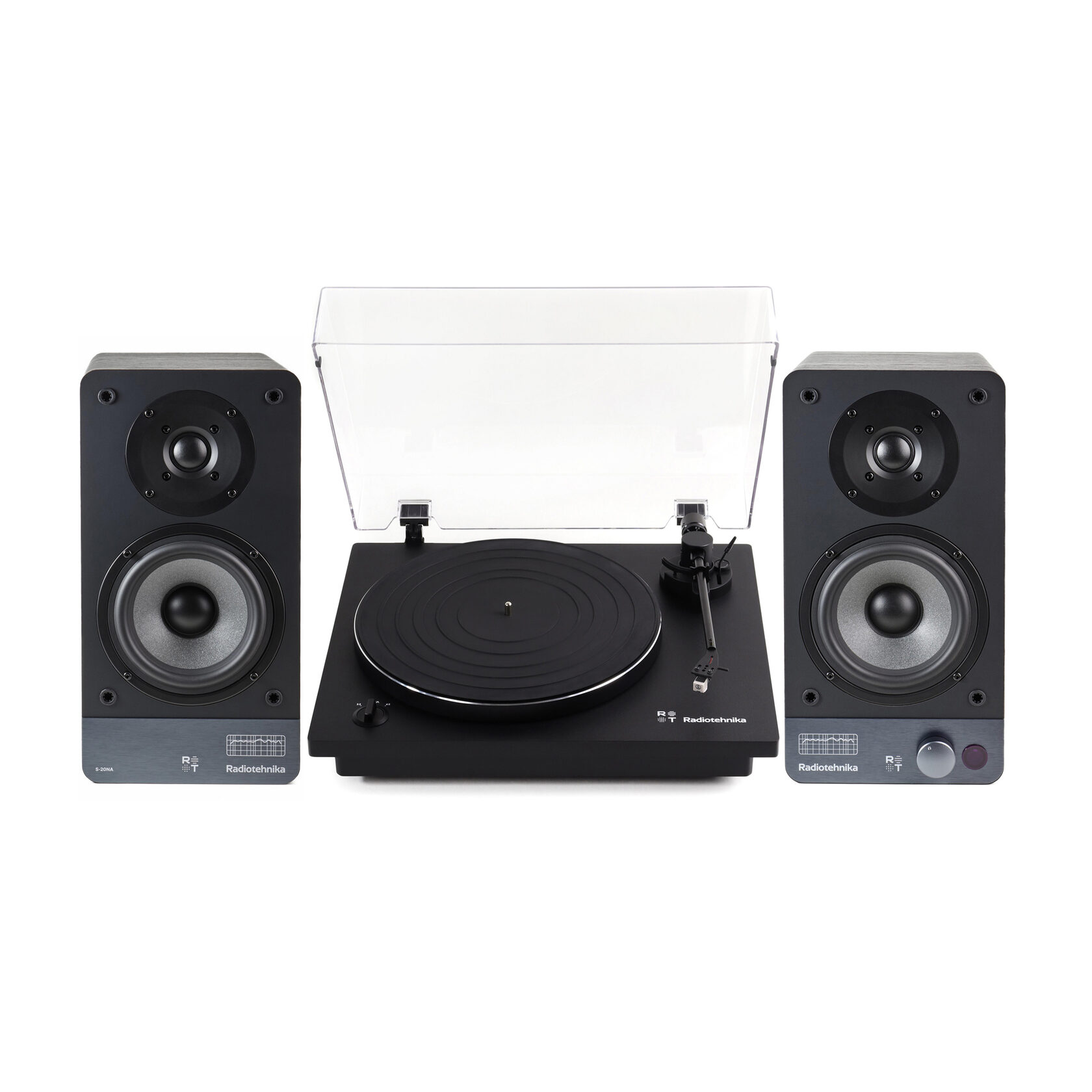 Стерео комплект Radiotehnika LP001 + Radiotehnika S-20NA Black Ash - Lenco