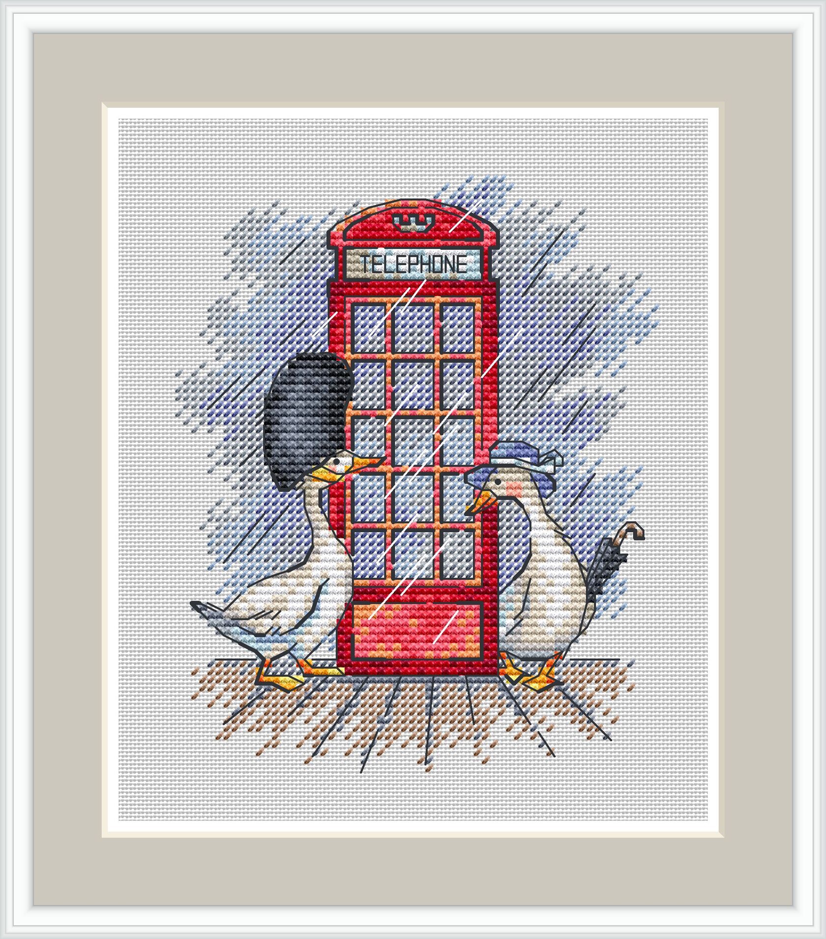 Geese in the UK Cross Stitch Pattern
