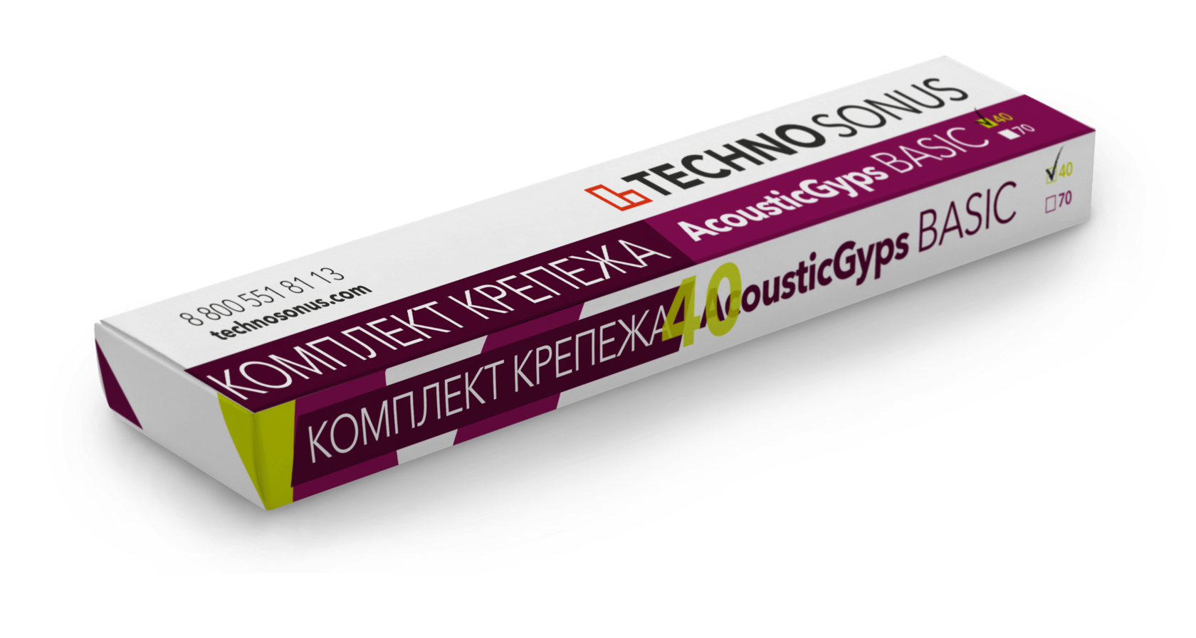 Комплект крепежа для АкустикГипс (AcousticGyps) Basic 40 - ТЕХНОСОНУС (TECHNO SONUS)