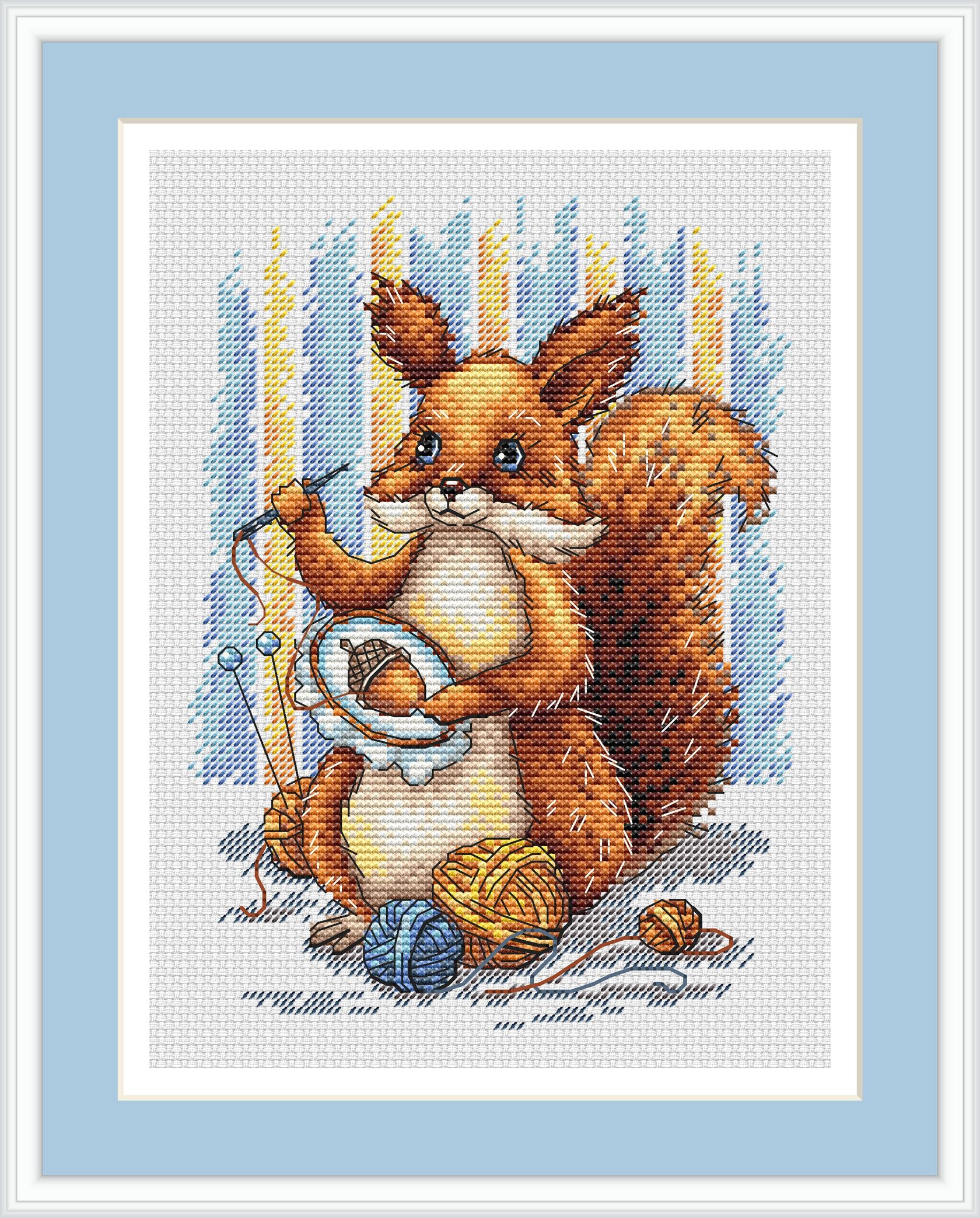 Squirrel Cross Stitch Pattern