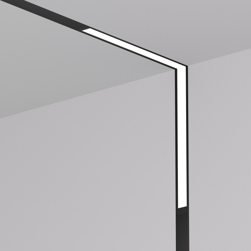 Угловой трековый светильник SMART LINEAR DK8015-BK