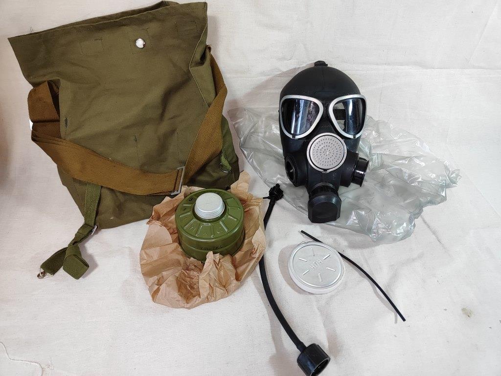 FULL SET Vintage Soviet Russian USSR Military PMK-2 GP 7VM Gas Mask ...