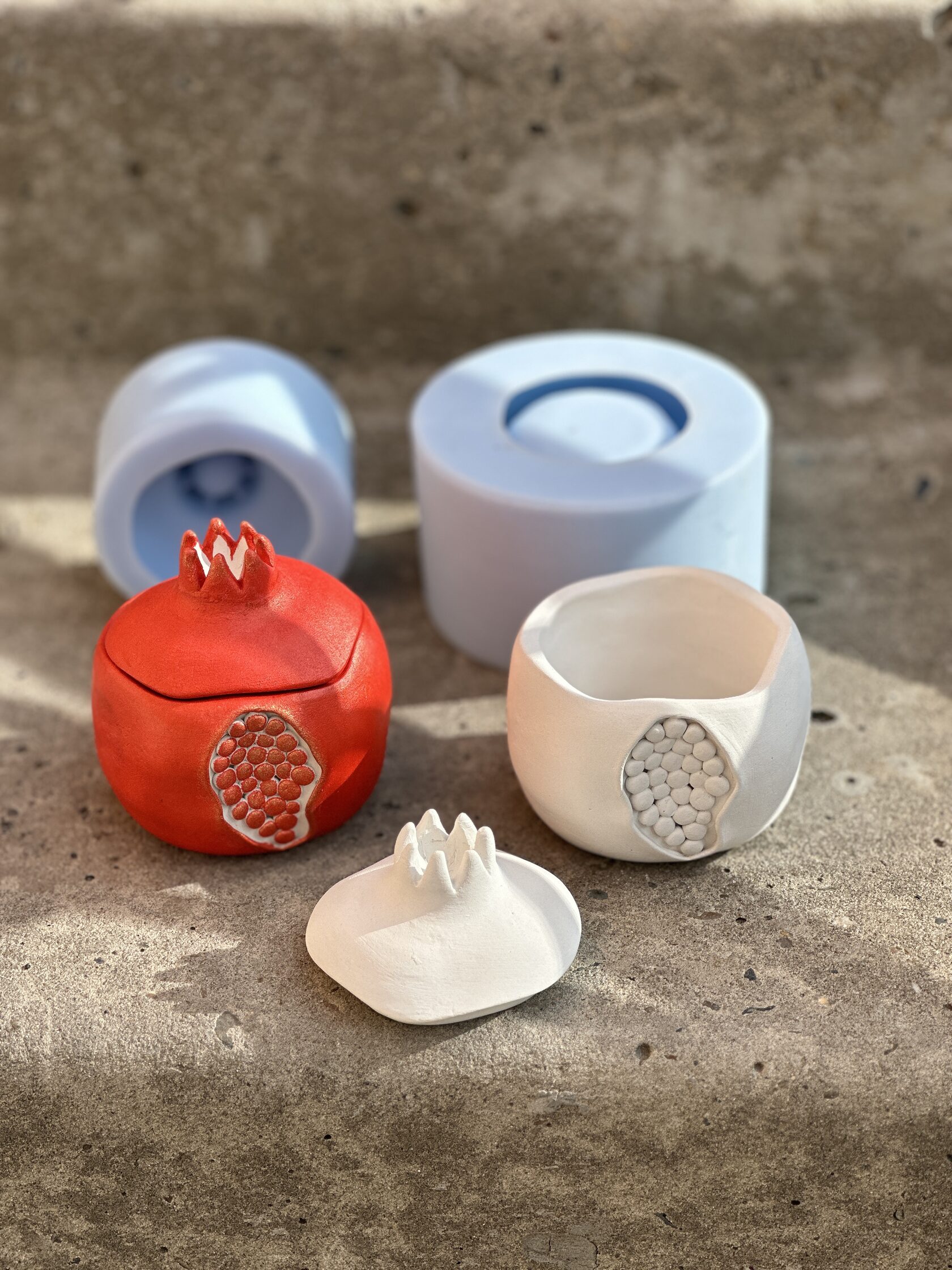 Силиконовый молд шкатулка гранат