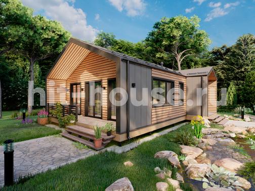 Купить дом по проекту High Tech Barn 113 в стиле хай тек в Москве