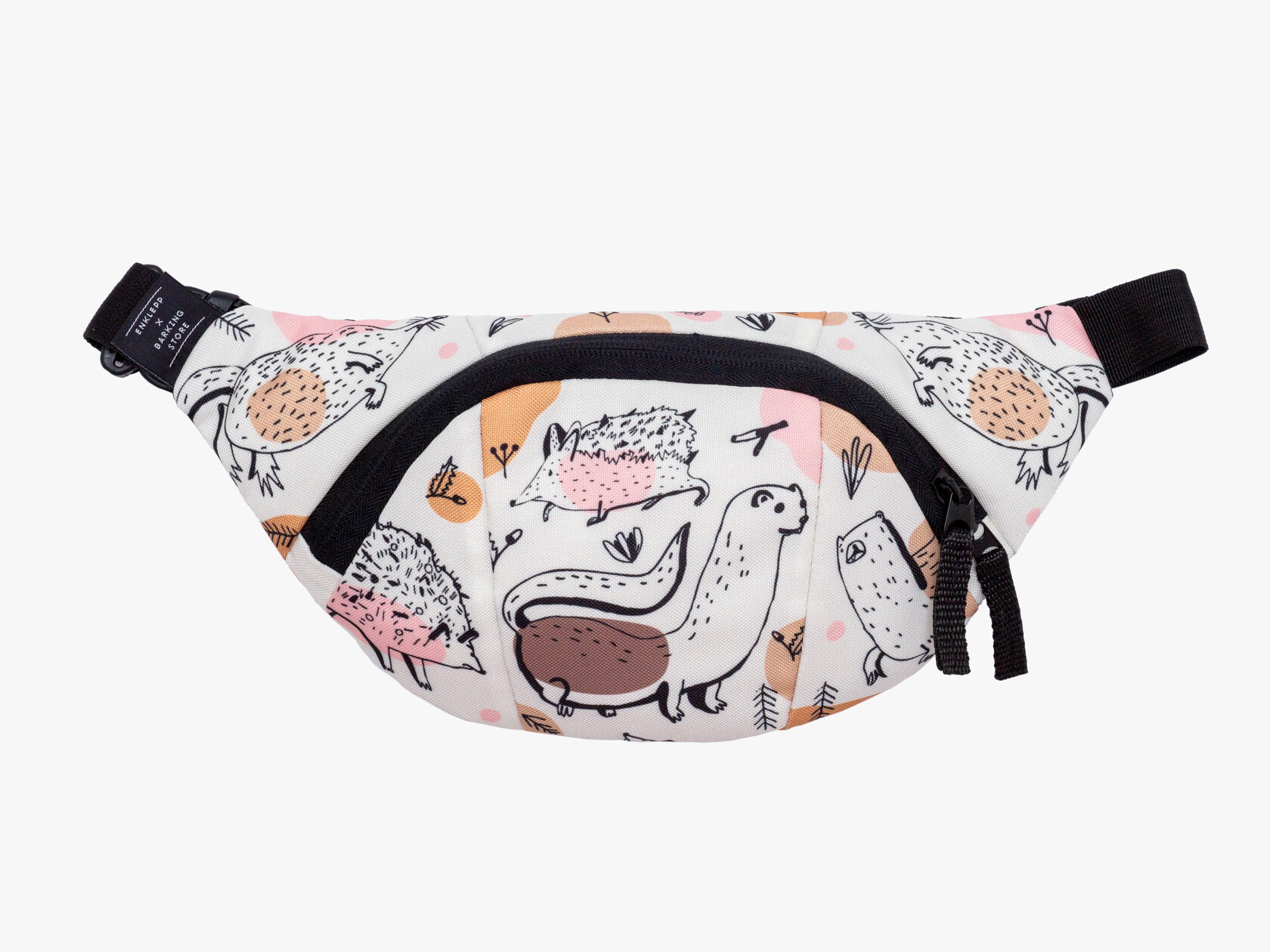 Сумка Enklepp & Barking Store Tarta Waist Bag (white hedgehog & Co)