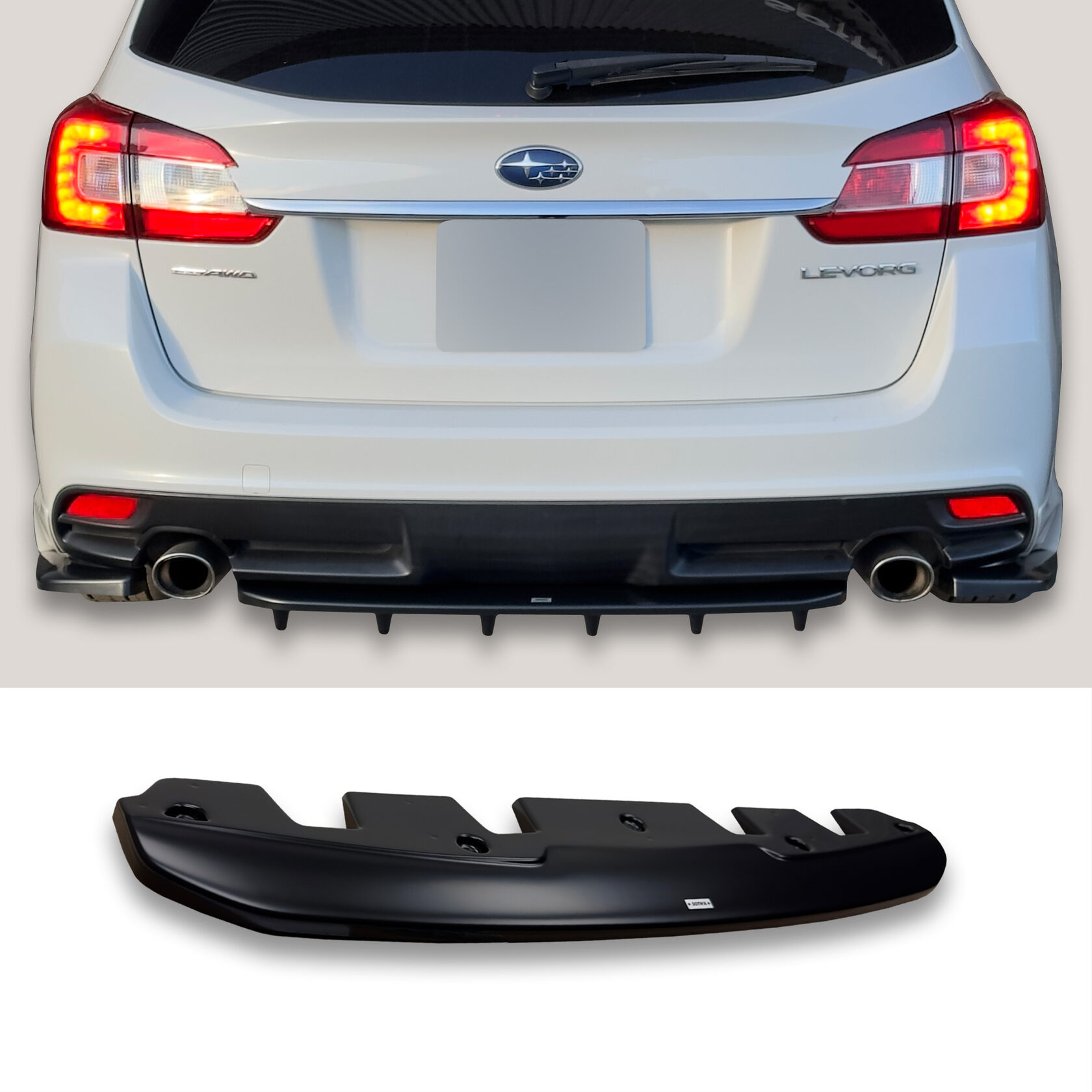 Центральный задний сплиттер для Subaru Levorg VM 14-20