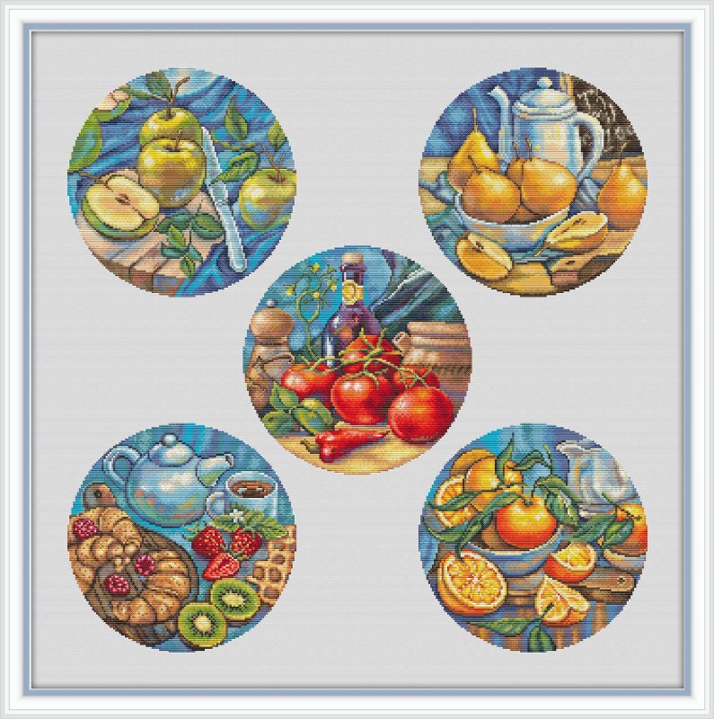 Kitchen Set Cross Stitch Pattern
