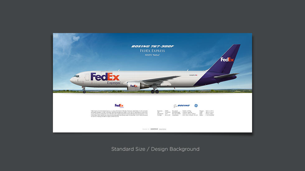 FedEx Express Boeing 767-300F N182FE | Aviaposter