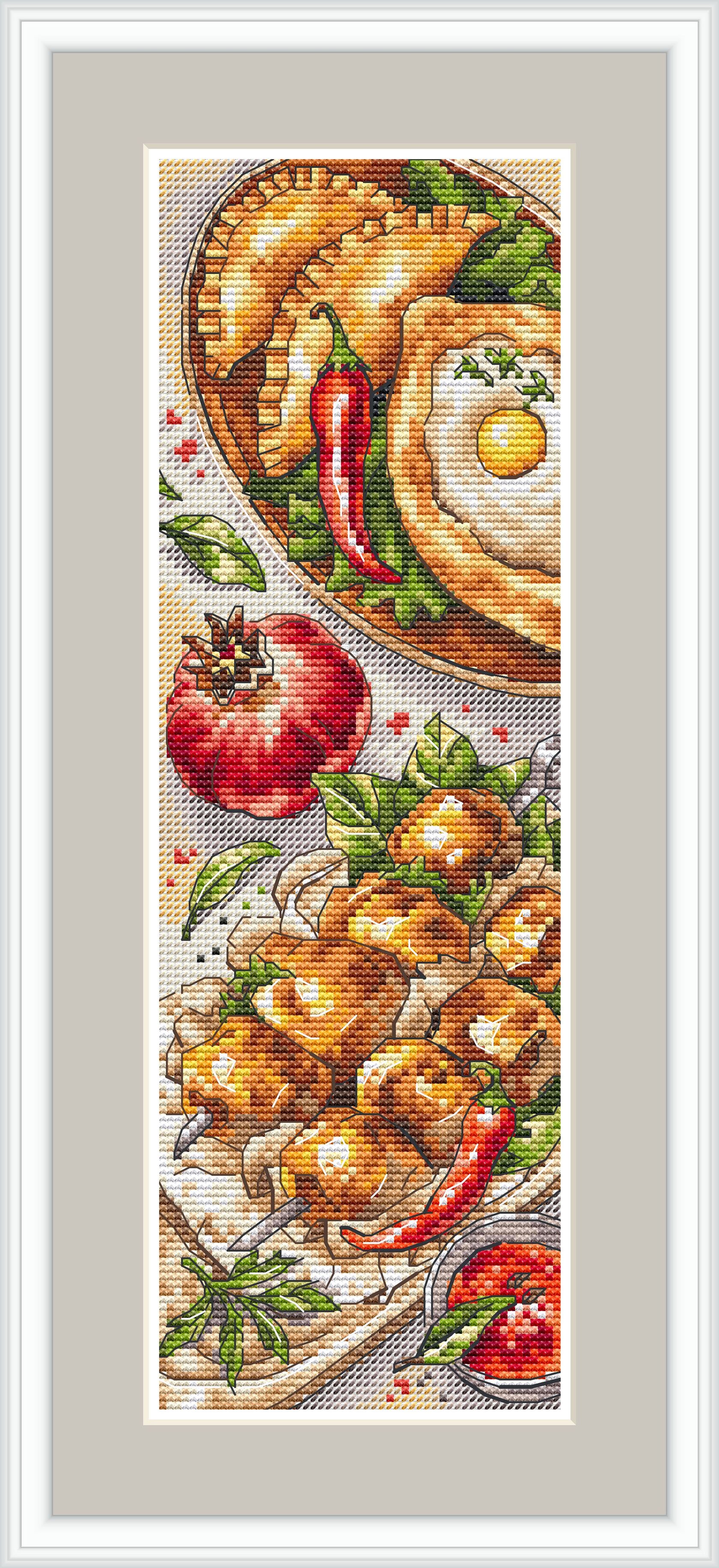 International Cuisine 4 Cross Stitch Pattern