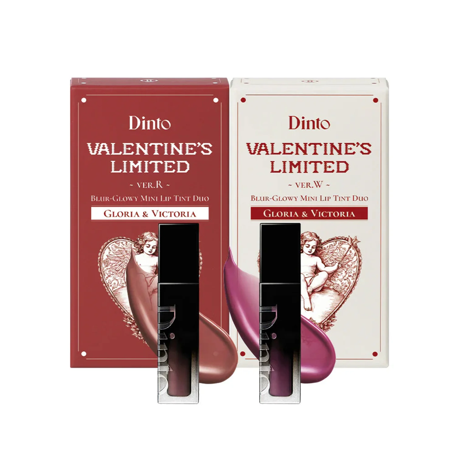 DINTO BLUR GLOWY MINI LIP TINT DUO VALENTINES LIMITED - DINTO