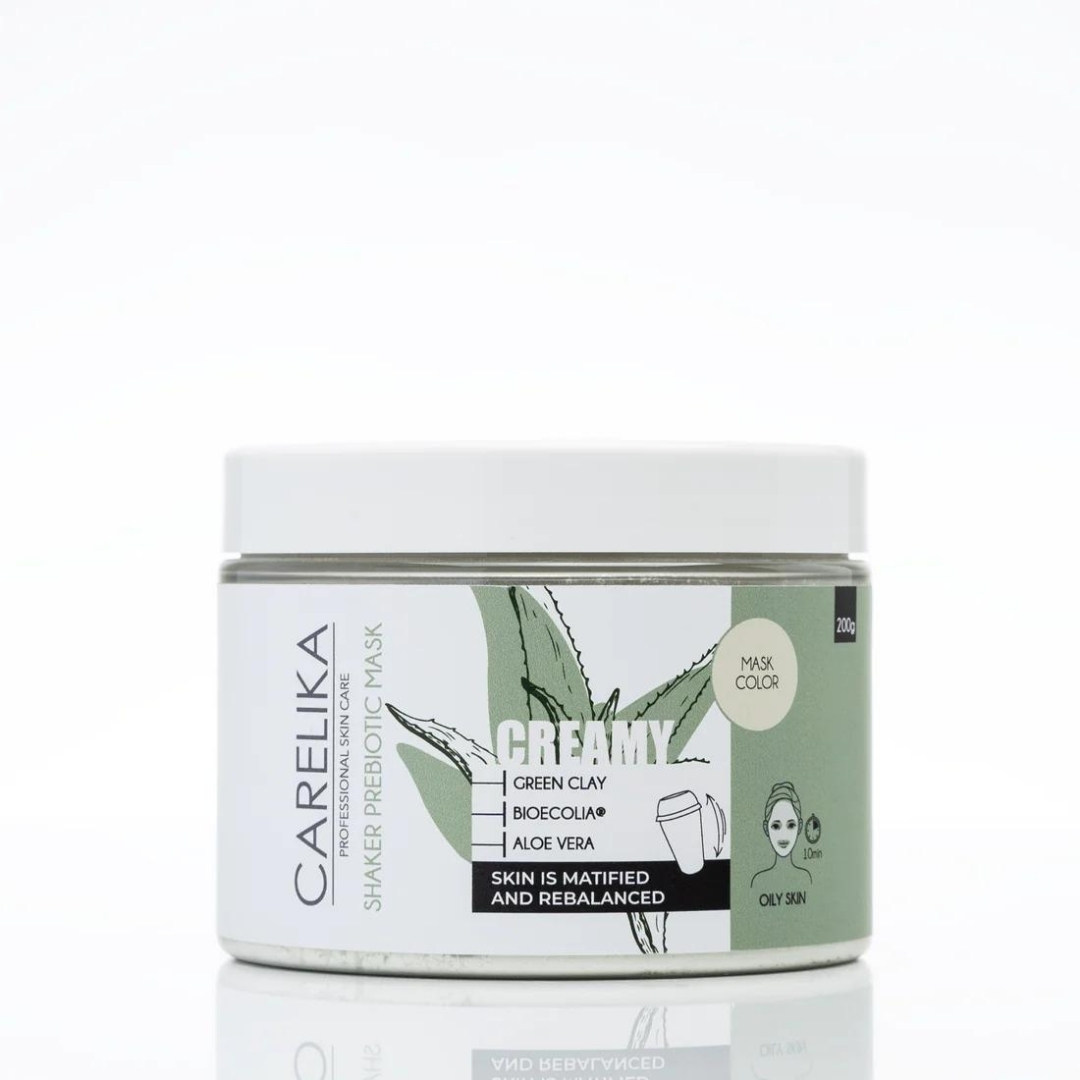 Shaker Prebiotic Mask Creamy with Green Clay, Bioecolia and Aloe Vera
