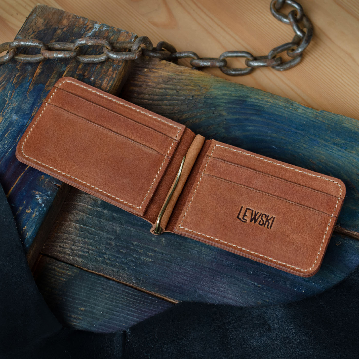 Зажим для денег из кожи для карточек и денег. Кожаный зажим для денег ...