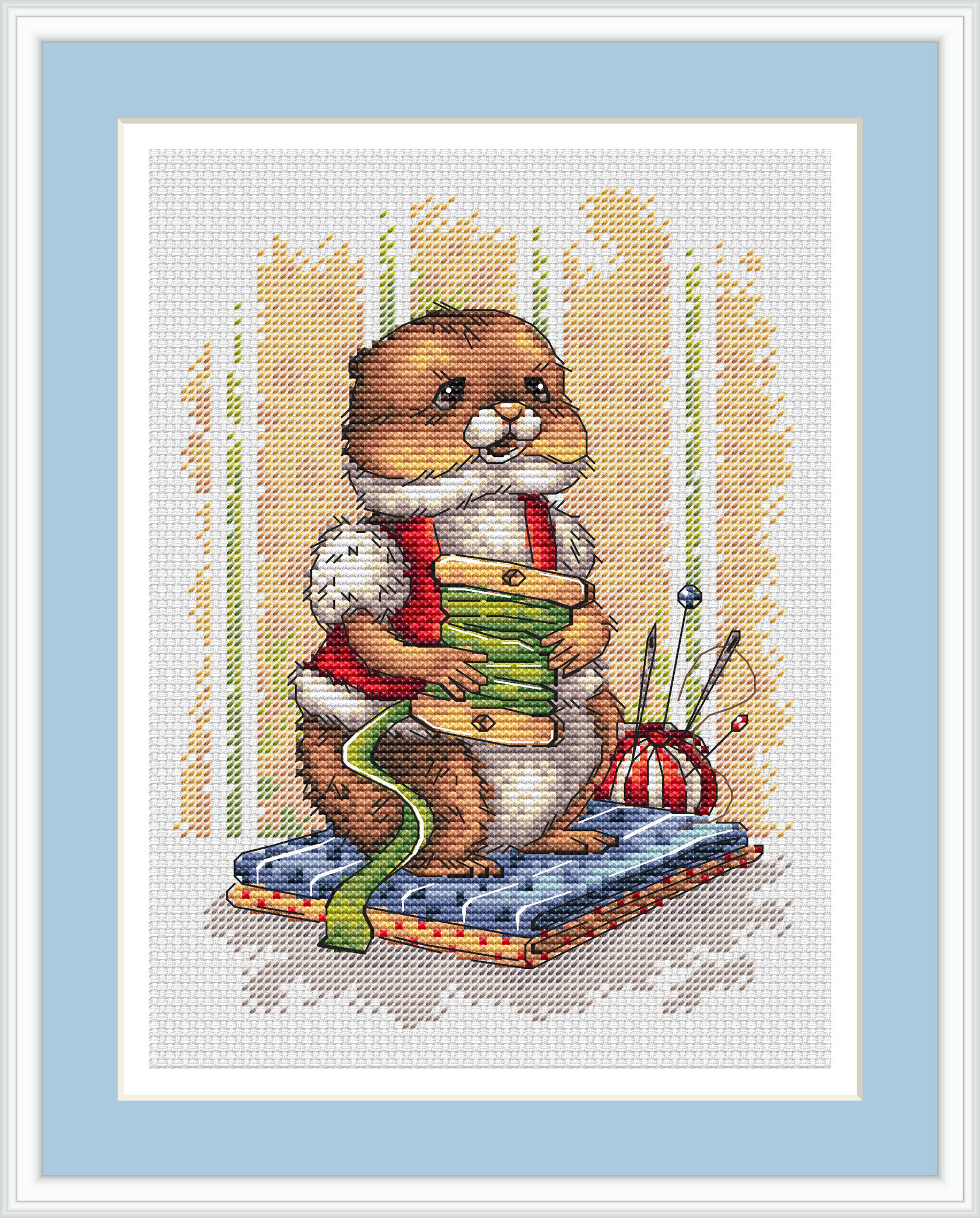 Hamster Cross Stitch Pattern