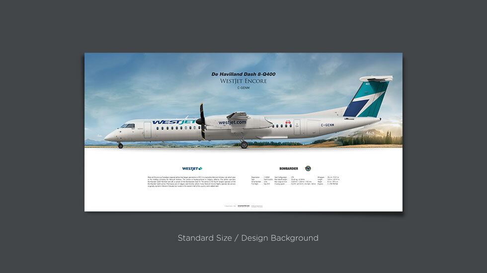 WestJet Encore De Havilland Dash 8‑Q400 C‑GENM | Aviaposter