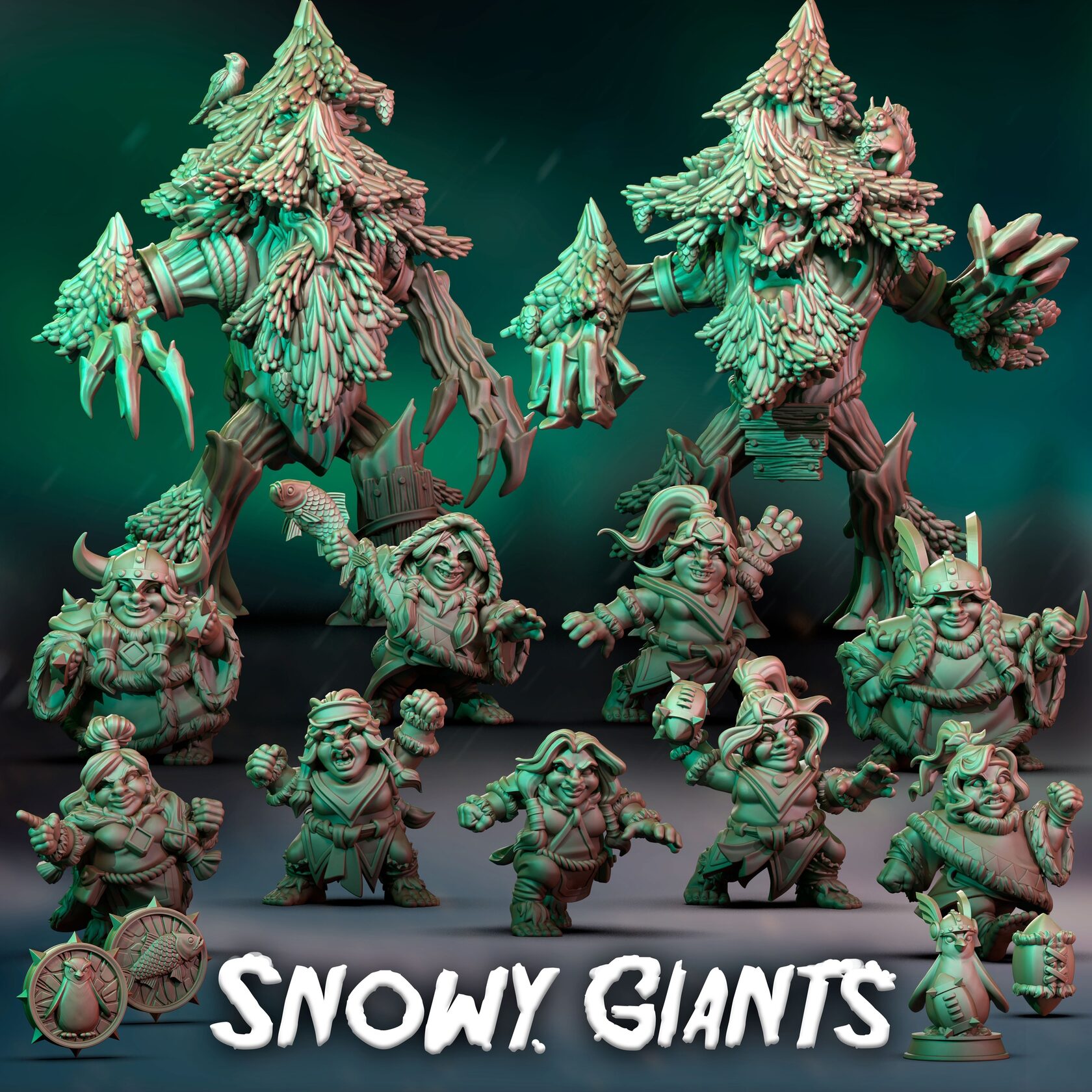 Snowy Giants team (Halfings)