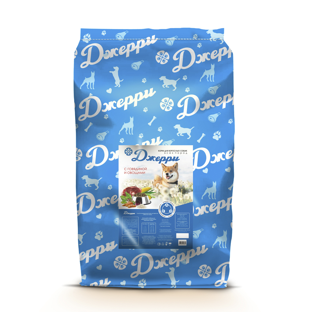 Полнорационный корм Джерри Говядина с овощами