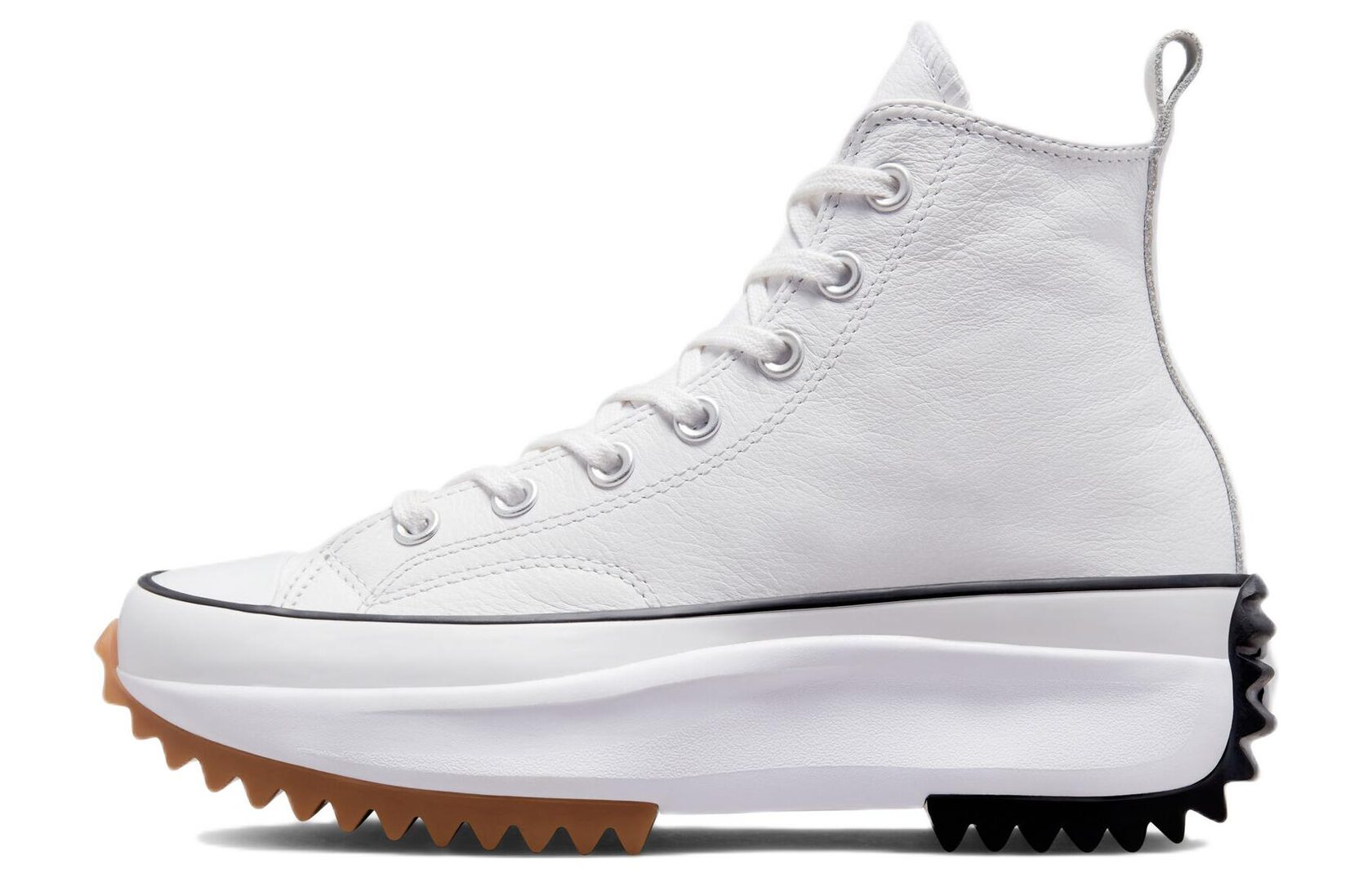 Converse Run Star Hike Hi Leather White Black