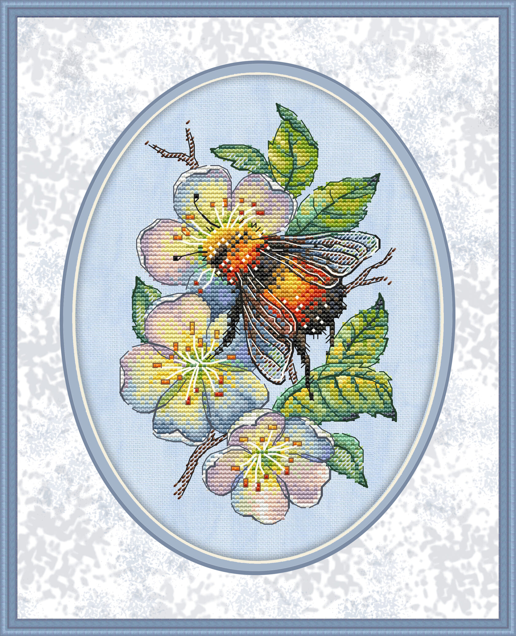 Apple Tree Cross Stitch Pattern