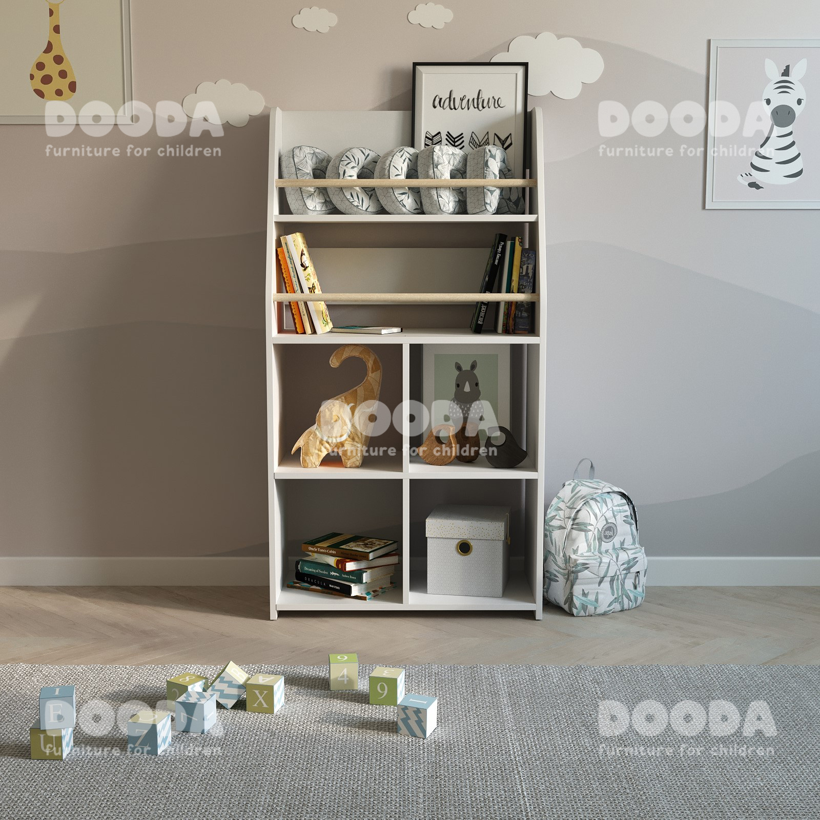 Стеллаж для книг и игрушек Bummi 4