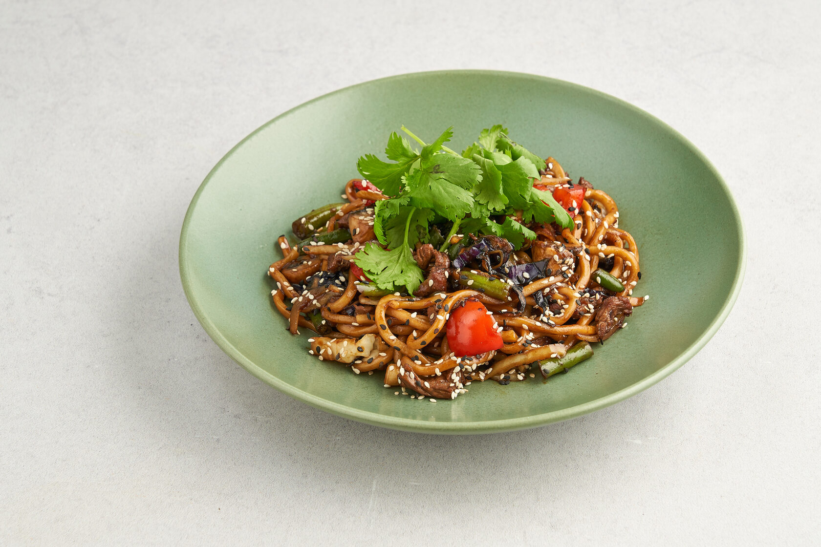 Удон с соусом Терияки и говядиной