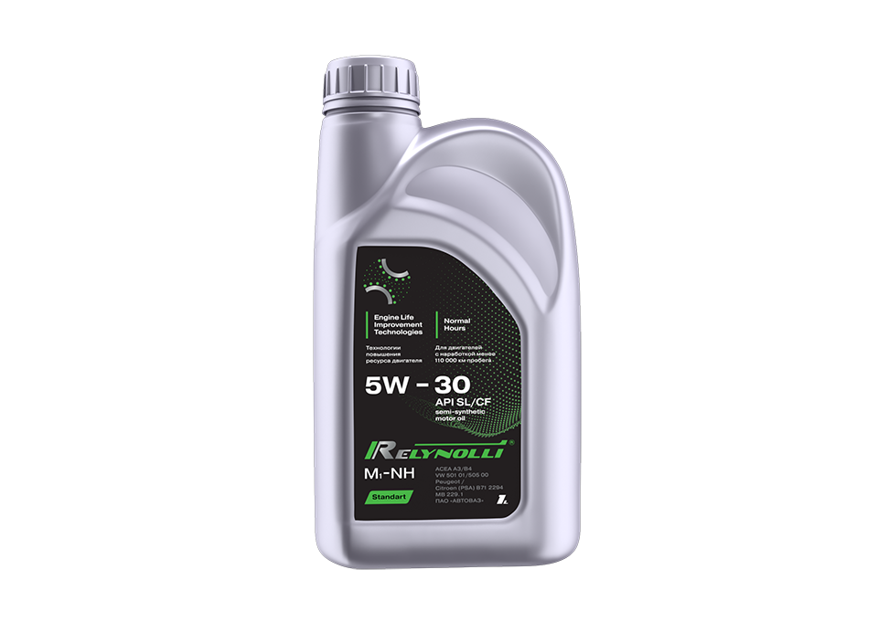 Моторное масло Relynolli Standart M1 Nh 5w 30 Sl Cf 1 литр Acea A3 B4
