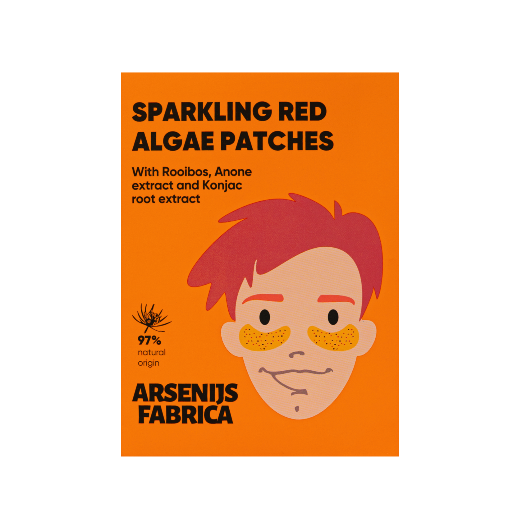 SPARKLING red algae patches