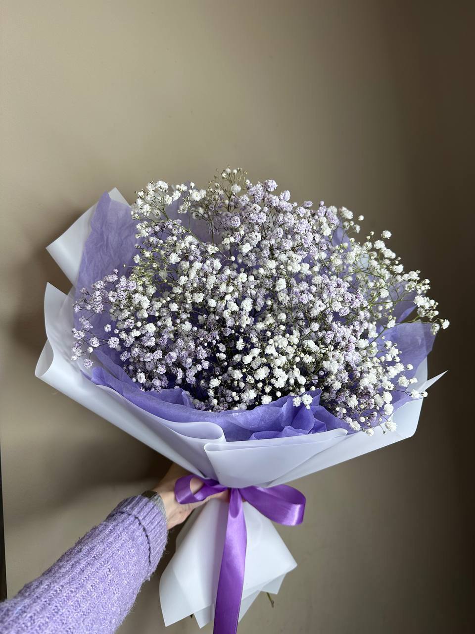 Букет из 7 лавандовых гипсофил