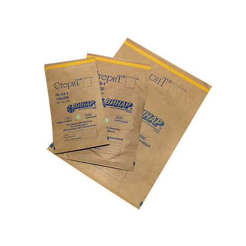 100pcs Paper Pouch Bags for Steam Air Self Sealing Sterilization Pouches