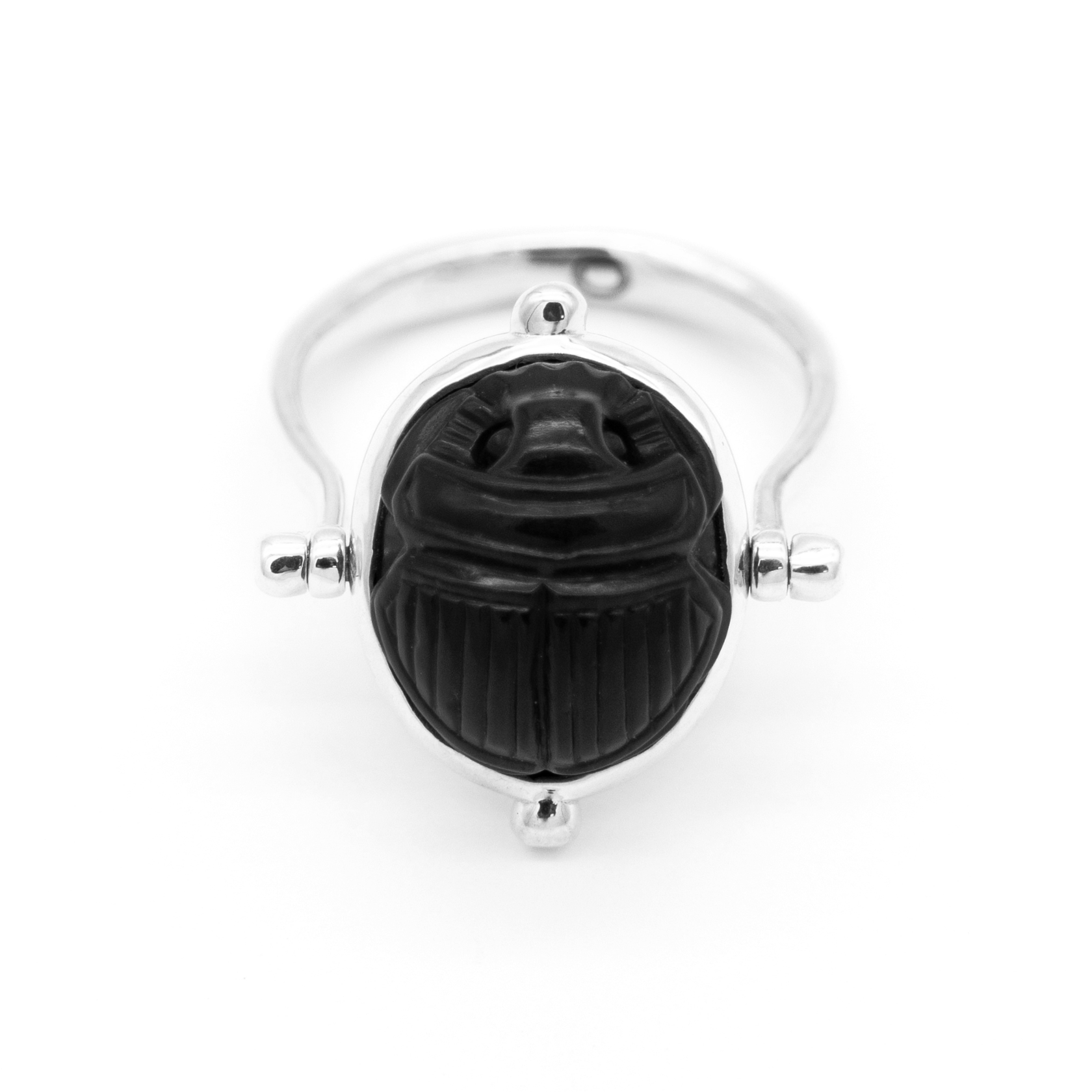 Купить кольцо с хрустальным скарабеем по выгодной цене в Москве