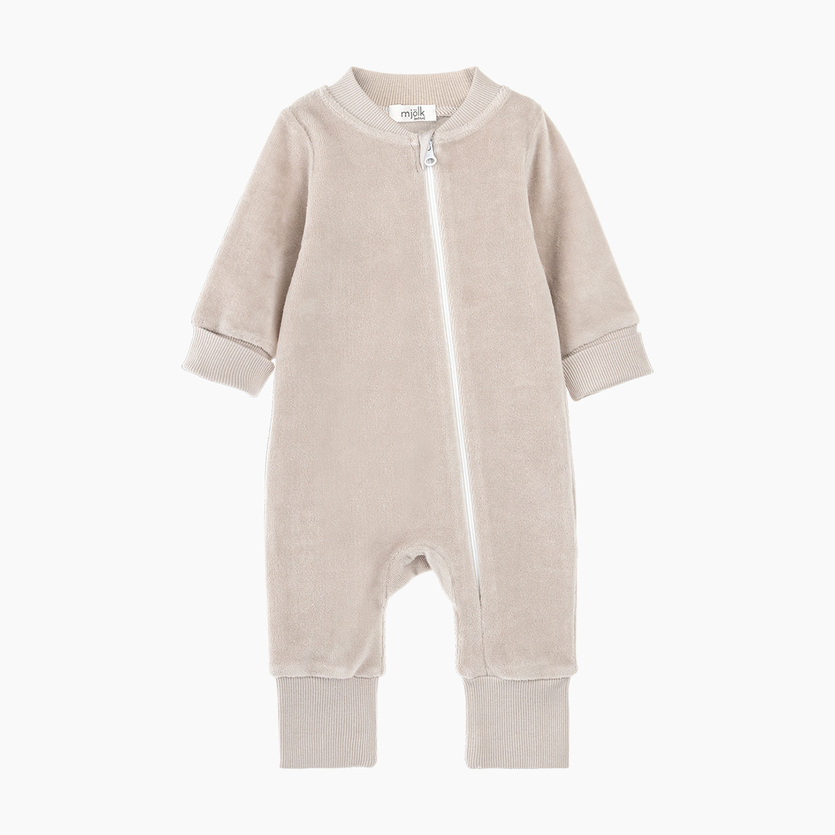 Велюровый комбинезон на манжетах White Sand